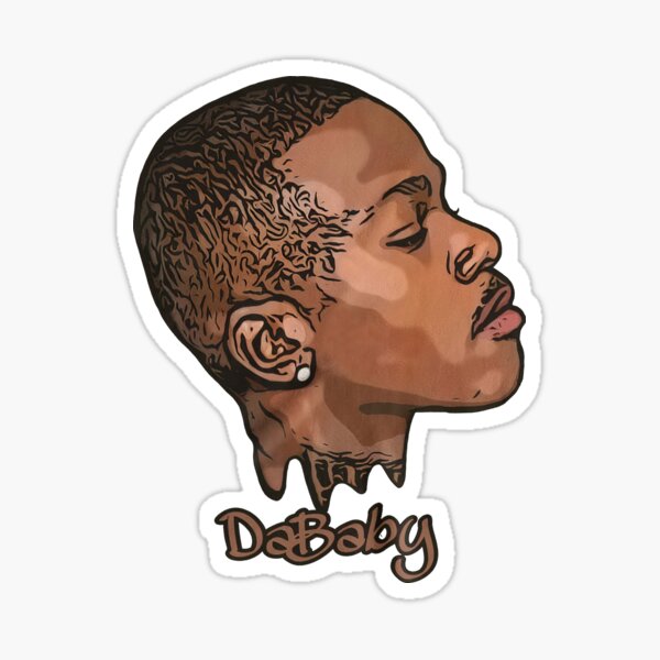 "Ahead DaBaby rapper retro art" Sticker for Sale by Melissa1956 | Redbubble