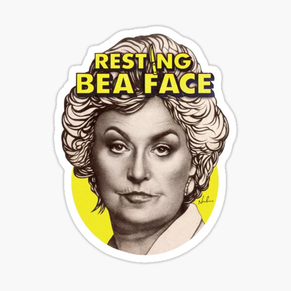 "Resting Bea Face" Sticker for Sale by nordacious | Redbubble