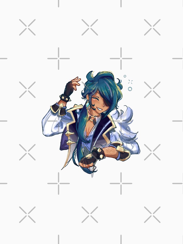 "Kaeya "Ice Bridger" Sticker (Genshin Impact)" T-shirt by Sydcerity ...