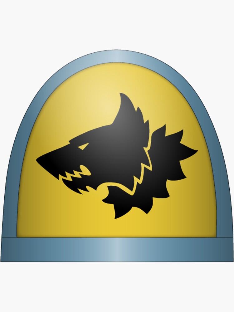 "Space Wolves Symbol" Sticker by cosqibun | Redbubble