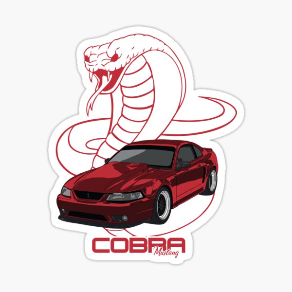 "03/04 Mustang Cobra" Sticker for Sale by BlackFoxMedia | Redbubble