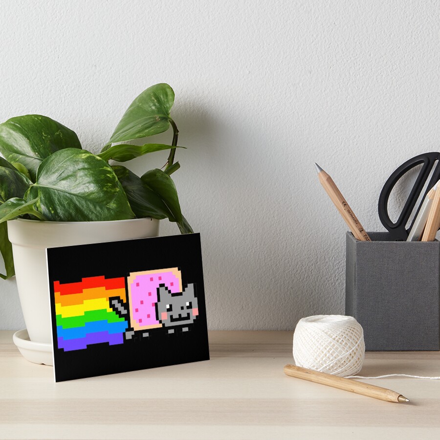"Rainbow cat meme" Art Board Print for Sale by ShopWonder | Redbubble