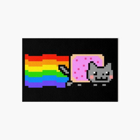 "Rainbow cat meme" Art Board Print for Sale by ShopWonder | Redbubble