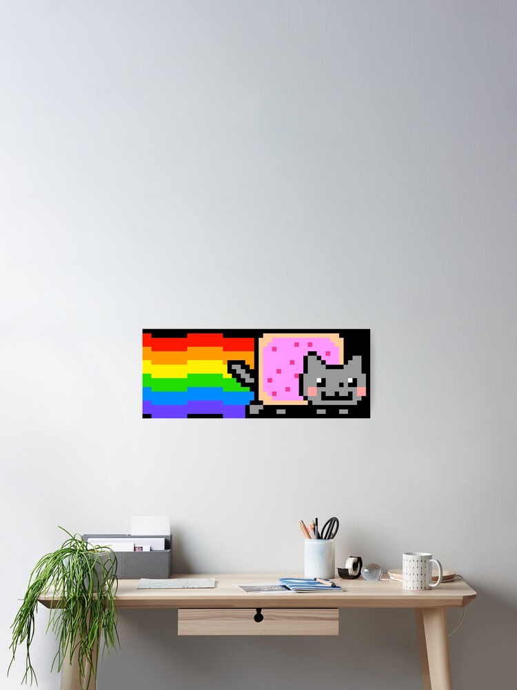 "Rainbow cat meme" Poster for Sale by ShopWonder | Redbubble