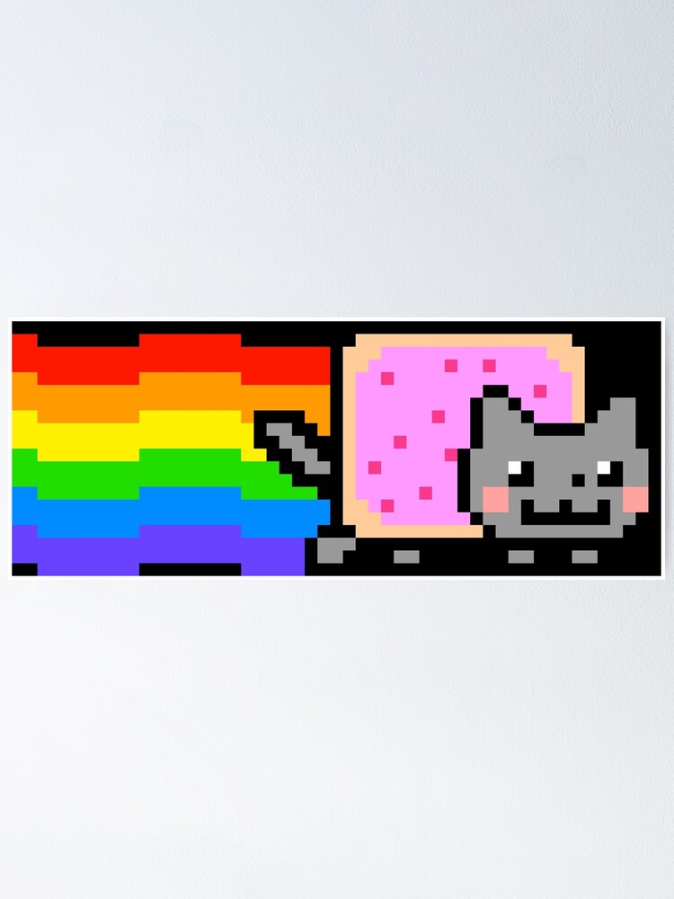 "Rainbow cat meme" Poster for Sale by ShopWonder | Redbubble