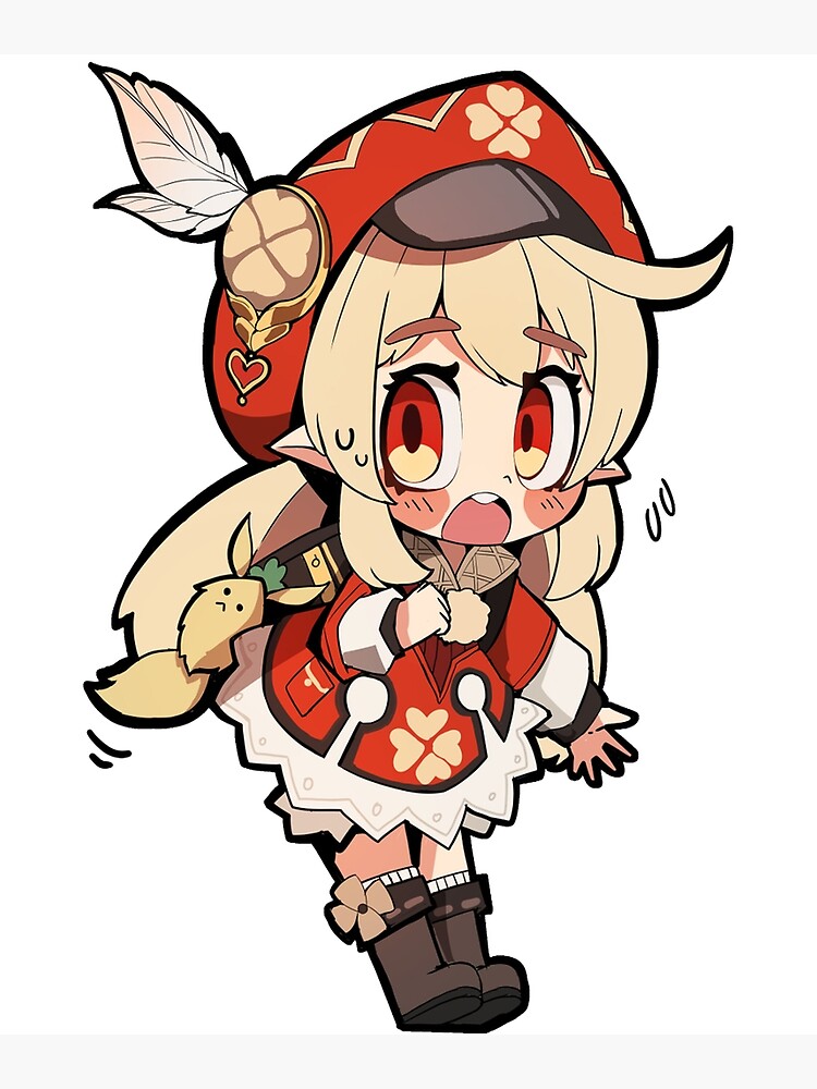 "Chibi Klee Genshin Impact . cute " Art Print by saamoray212 | Redbubble