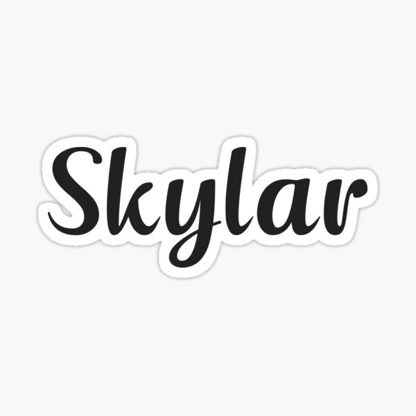 "Skylar" Sticker for Sale by 99Posters | Redbubble