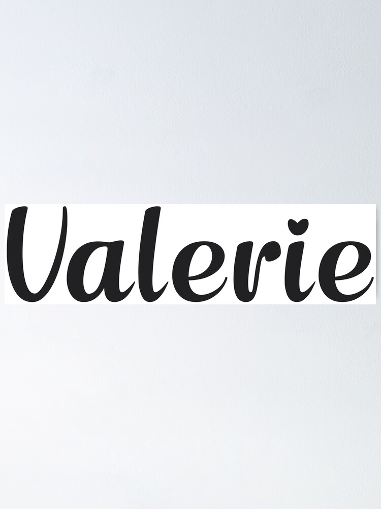 "Valerie" Poster for Sale by 99Posters | Redbubble