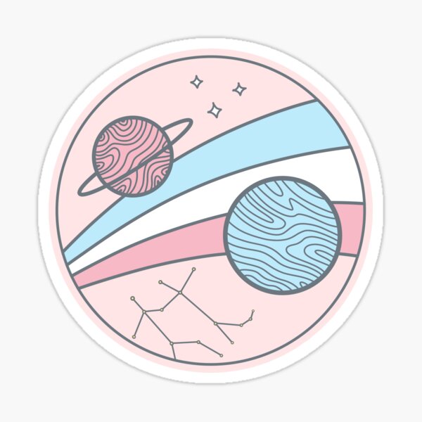 "Space Trans Pride" Sticker for Sale by zuraea | Redbubble