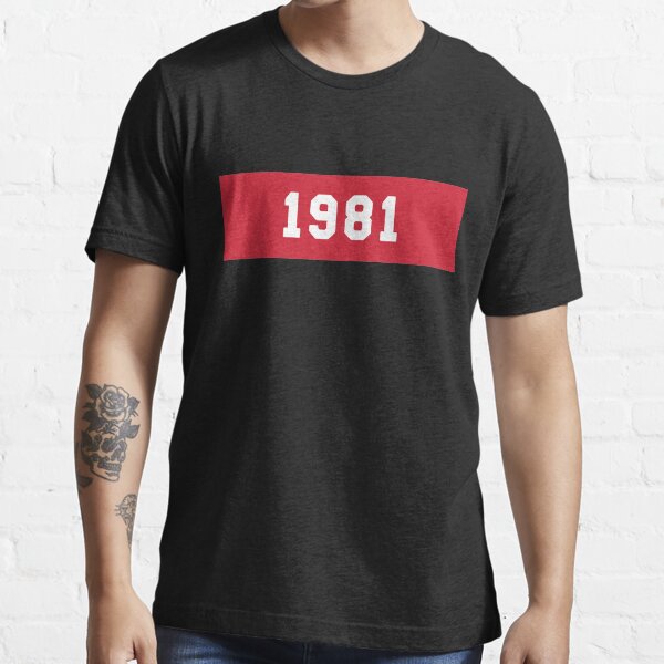 "Red Made in 1981 - Born in 1981 - Vintage 1980s" T-shirt for Sale by ...