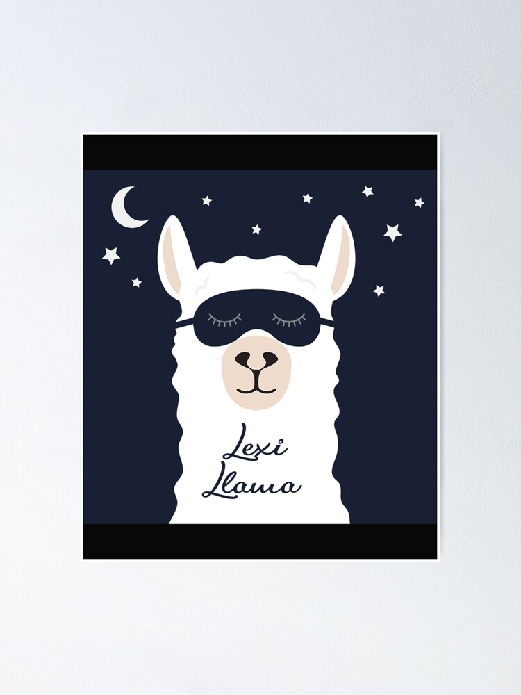 "Lexi Llama - Llama Lovers - Funny Llama " Poster for Sale by ...