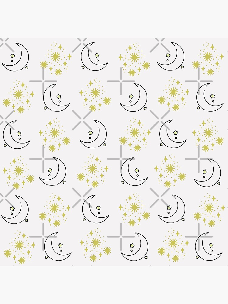"Half Moon Pattern" Poster for Sale by Intr0vertLife | Redbubble