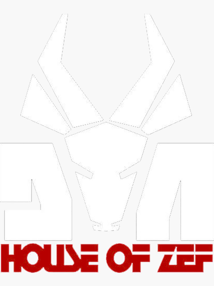 "house of zef 1" Sticker for Sale by SiskaClaudia17 | Redbubble