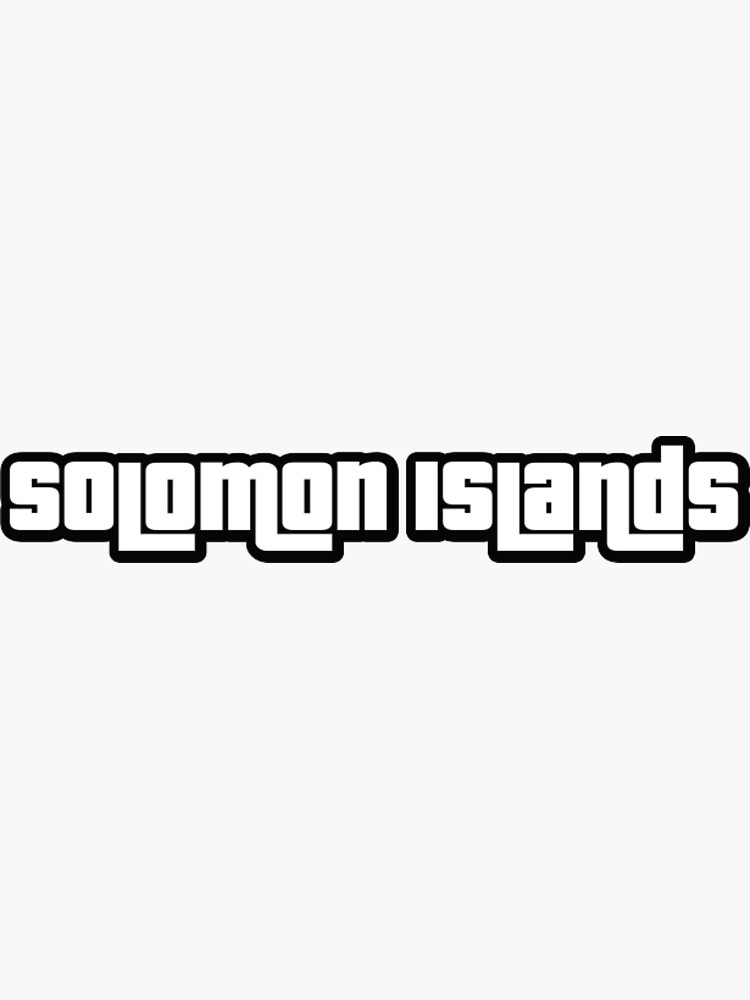 "Country hip hop hood font: Solomon Islands" Sticker by FristiLoverke13 ...