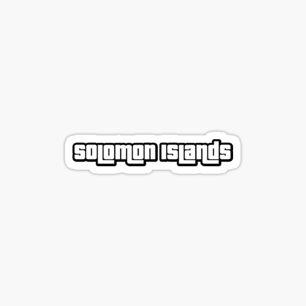 "Country hip hop hood font: Solomon Islands" Sticker by FristiLoverke13 ...