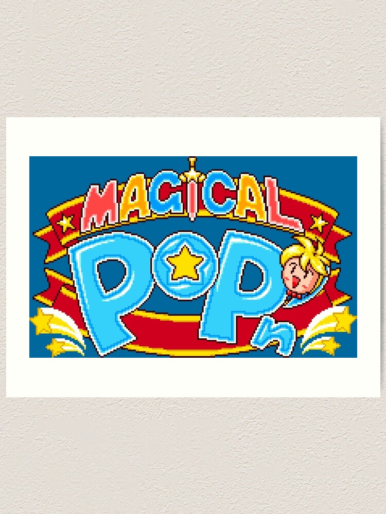 "Magical Pop'n (SNES Title Screen)" Art Print for Sale by winscometjump ...