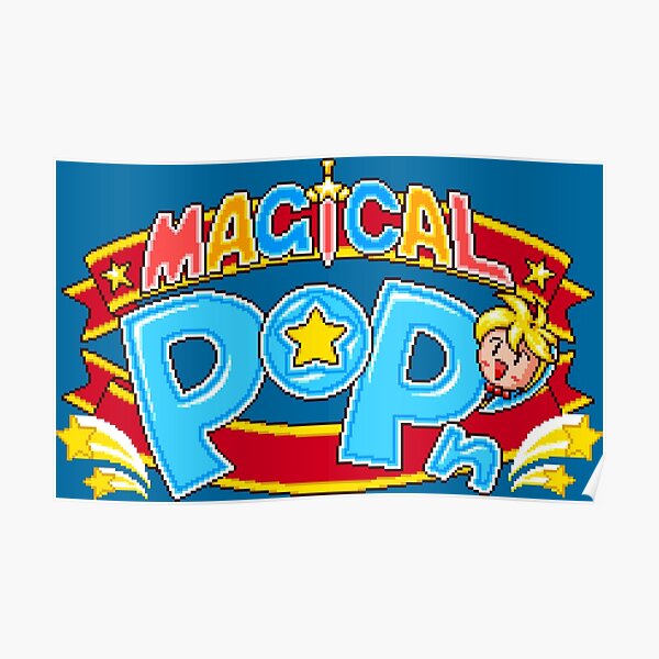 "Magical Pop'n (SNES Title Screen)" Poster for Sale by winscometjump ...