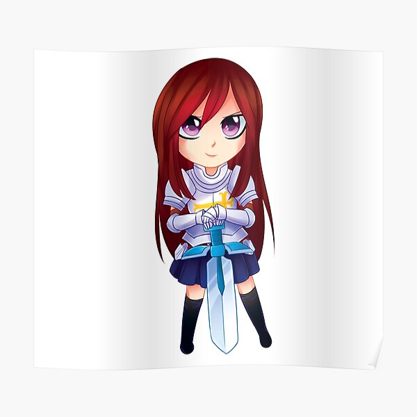 "Cartoon erza scarlet" Poster by AndyArtic | Redbubble