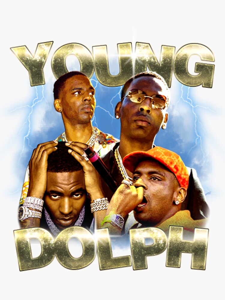 "Young Dolph" Sticker for Sale by MiriamPerez | Redbubble