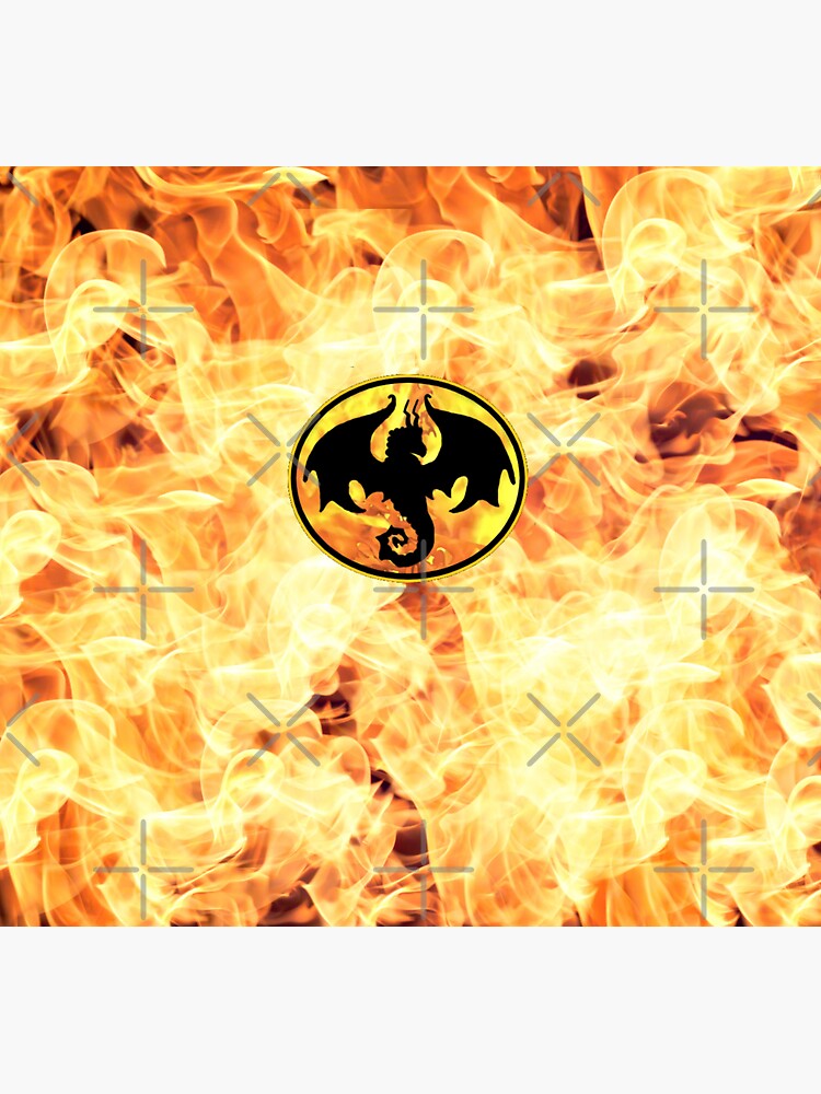 "fire drake real fire " Sticker by schmerkers | Redbubble