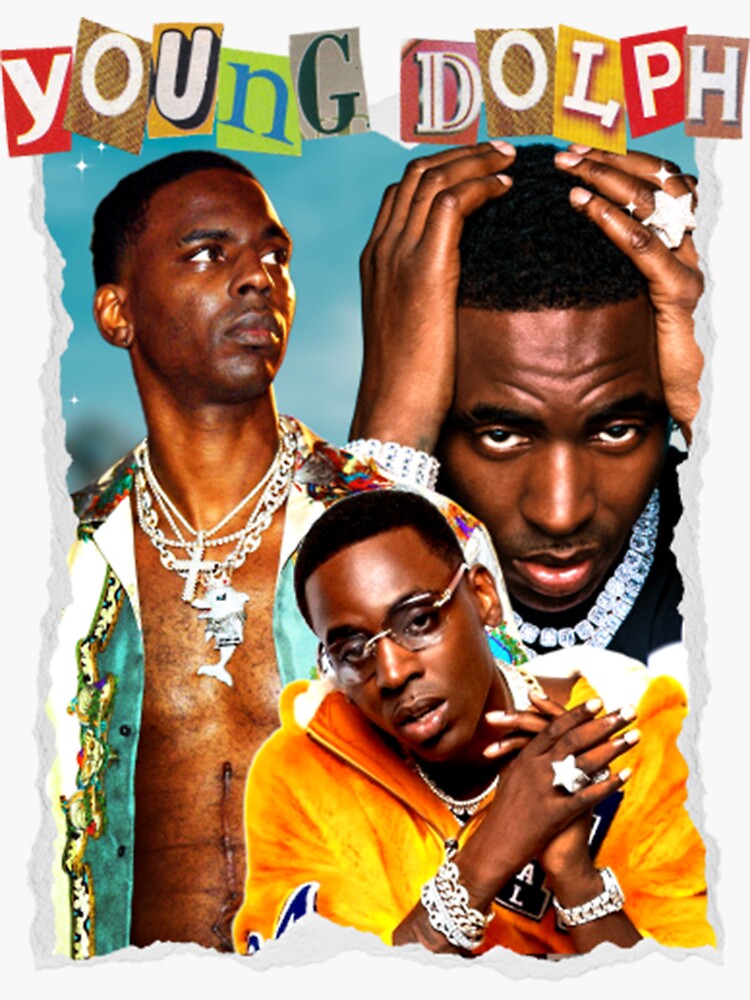"Young Dolph" Sticker for Sale by MiriamPerez | Redbubble