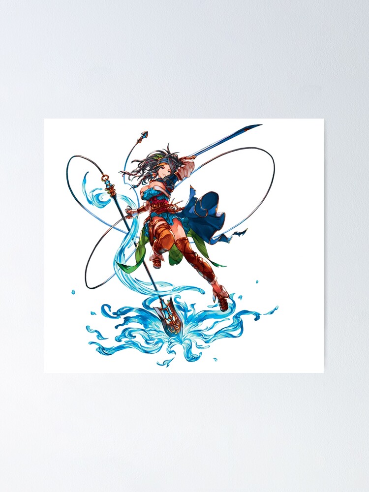 "Cartoon granblue sig" Poster for Sale by AndyArtic | Redbubble