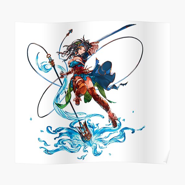 "Cartoon granblue sig" Poster for Sale by AndyArtic | Redbubble