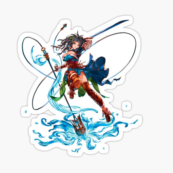 "Cartoon granblue sig" Sticker for Sale by AndyArtic | Redbubble