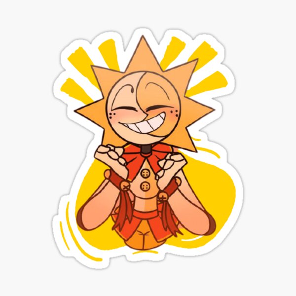 "fnaf security breach sun" Sticker for Sale by LUX2Boutique | Redbubble