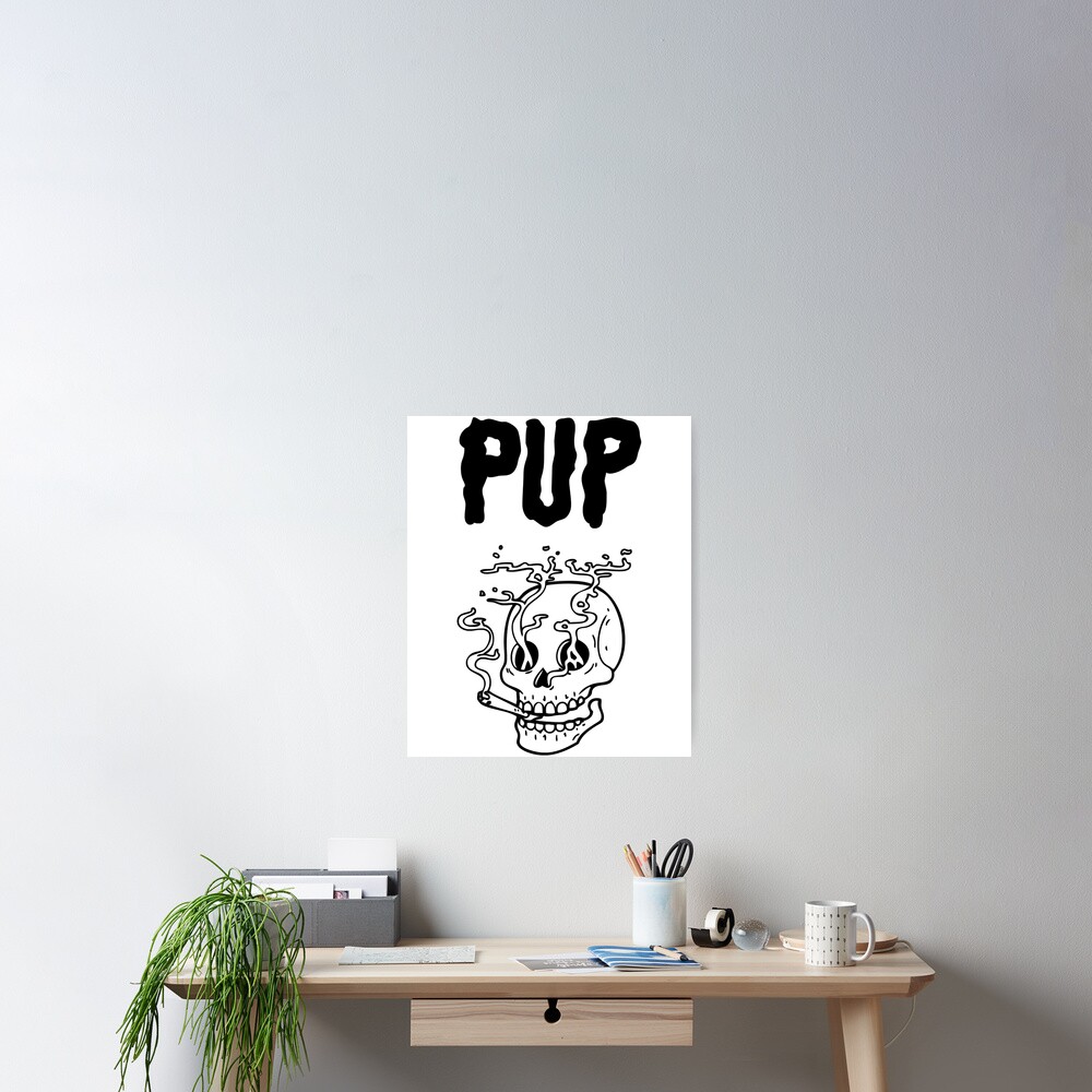"PUP band - Smoker logo" Poster for Sale by CorinneMarie1 | Redbubble