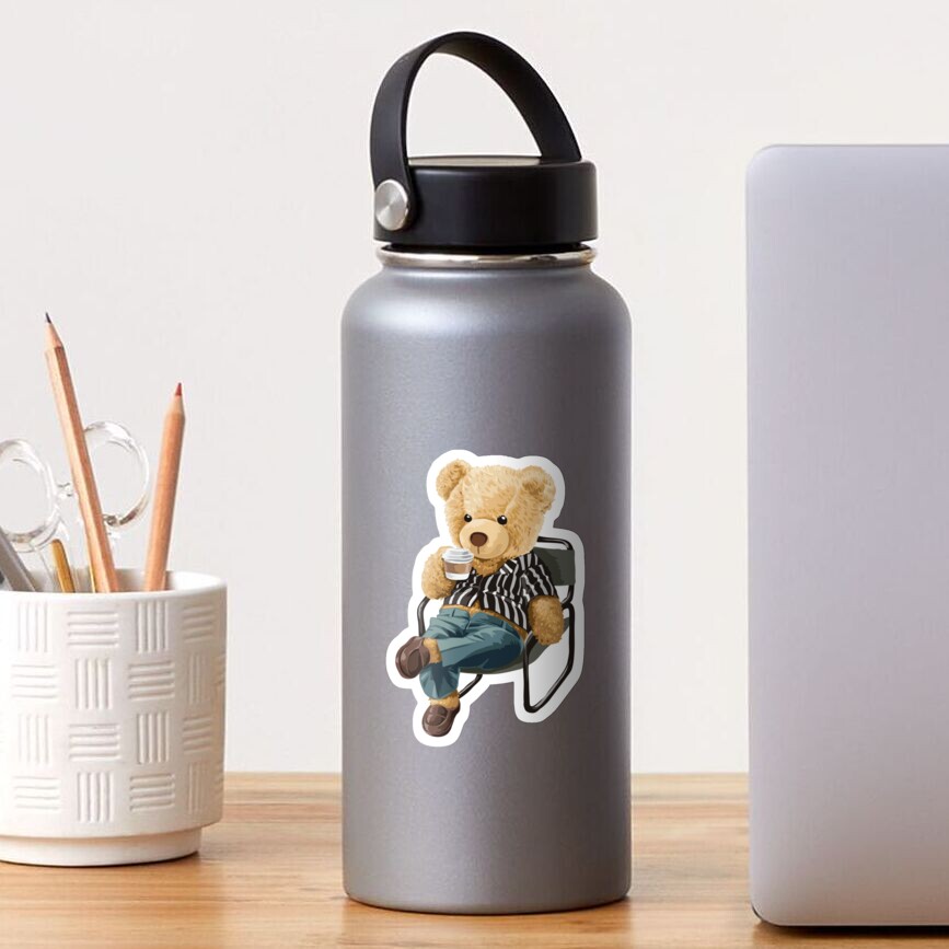"Doing The Bear Minimum" Sticker for Sale by thelydesign | Redbubble