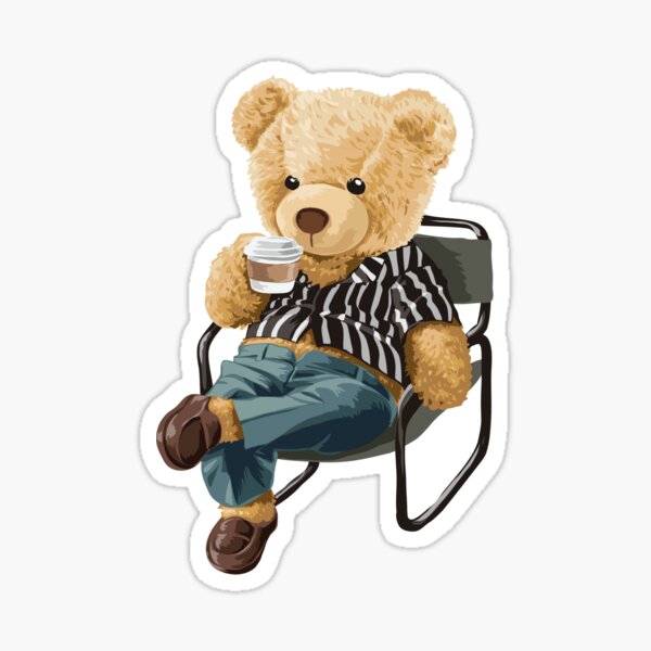 "Doing The Bear Minimum" Sticker for Sale by thelydesign | Redbubble