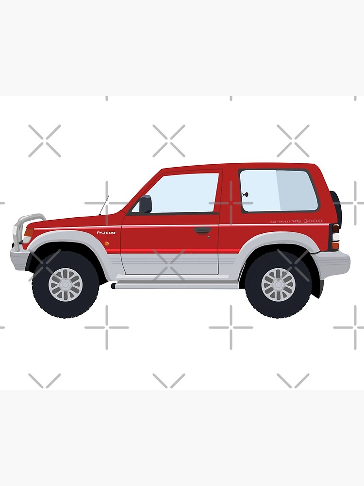 "Pajero Shorty Red" Poster for Sale by EnderProxy | Redbubble