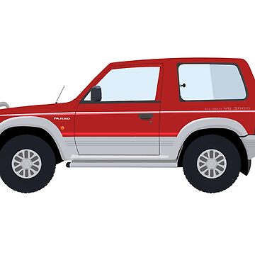 "Pajero Shorty Red" Poster for Sale by EnderProxy | Redbubble