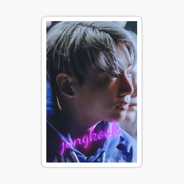 "Jungkook BTS artboard postcard art" Sticker by nikkolacch | Redbubble