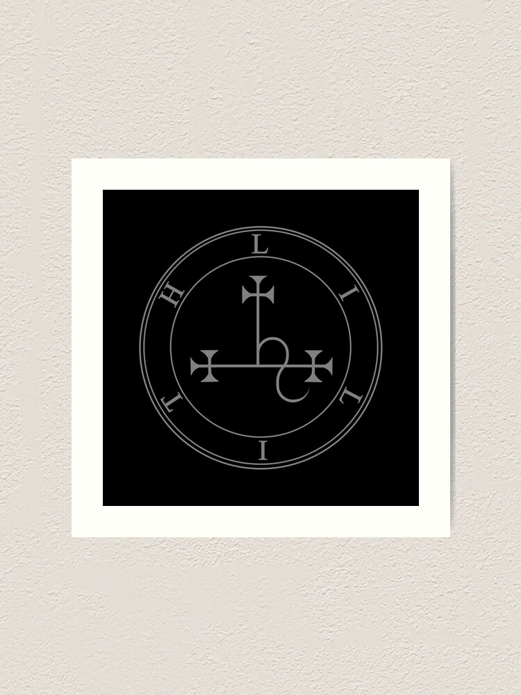 "Lilith - Goetia style sigil (grey)" Art Print by Shadow-Kingdom ...