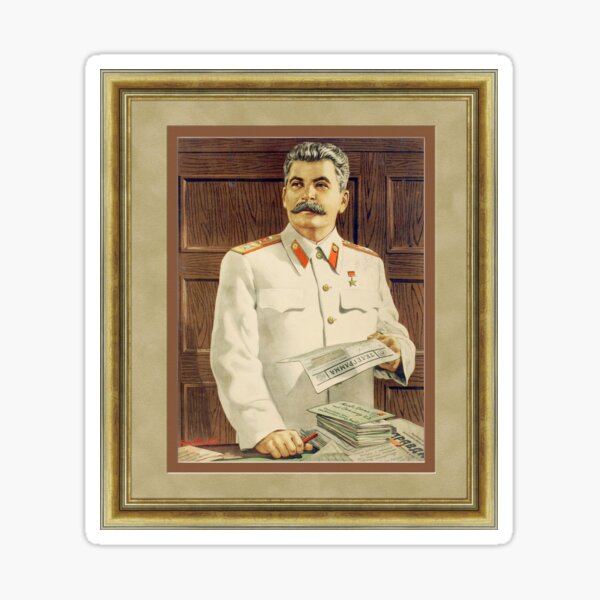 "Joseph Stalin portrait" Sticker by Rashkin | Redbubble