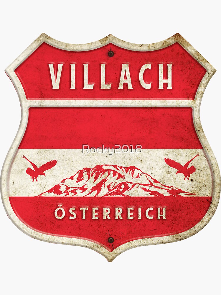 "Villach Austria coat of arms flag design" Sticker for Sale by ...