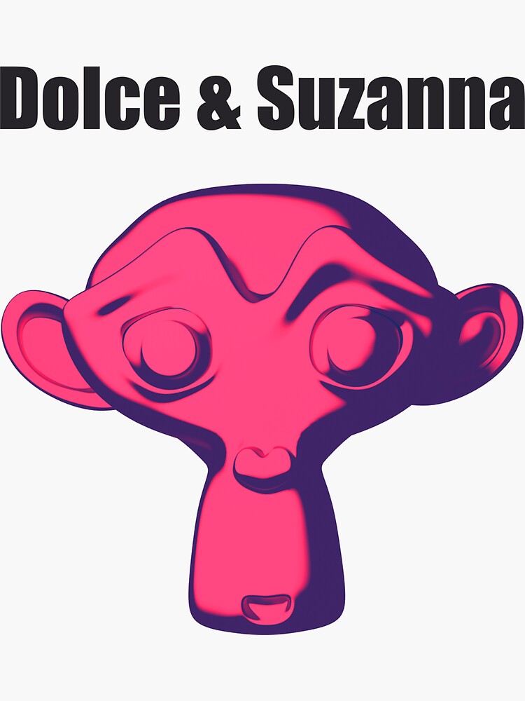 "Suzanne Blender Monkey" Sticker for Sale by Dmitrii Zakharov | Redbubble