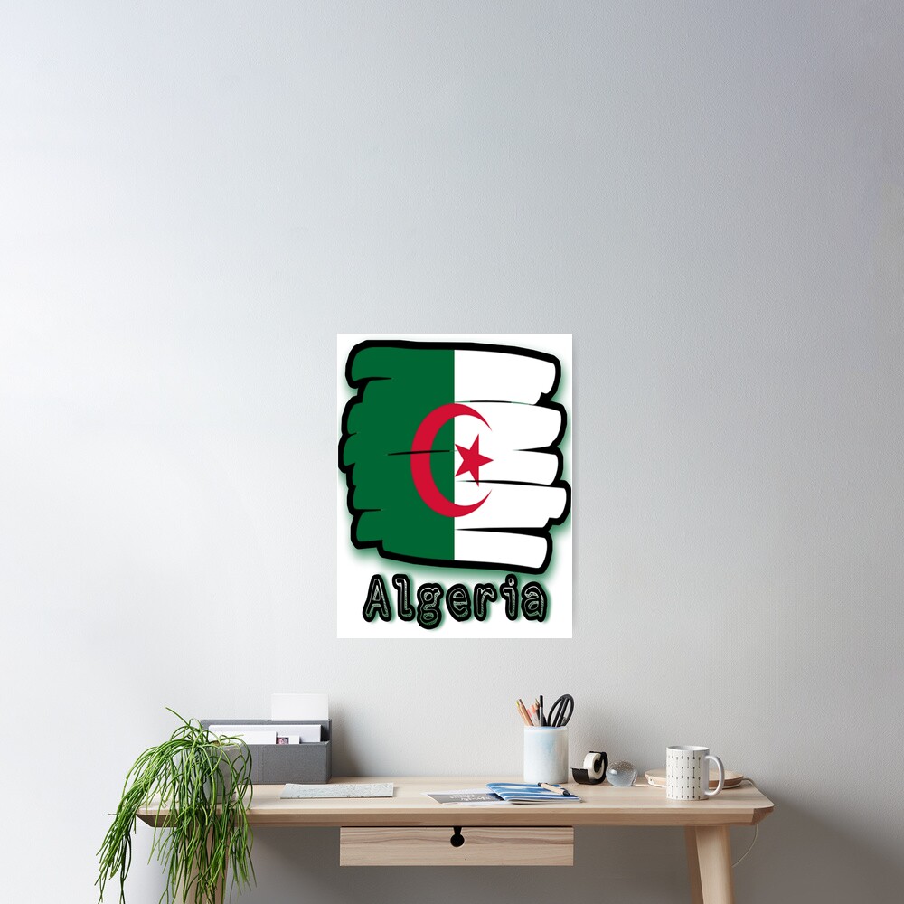 "Algeria Number #1 الجزائر " Poster for Sale by Bounekrafwail | Redbubble
