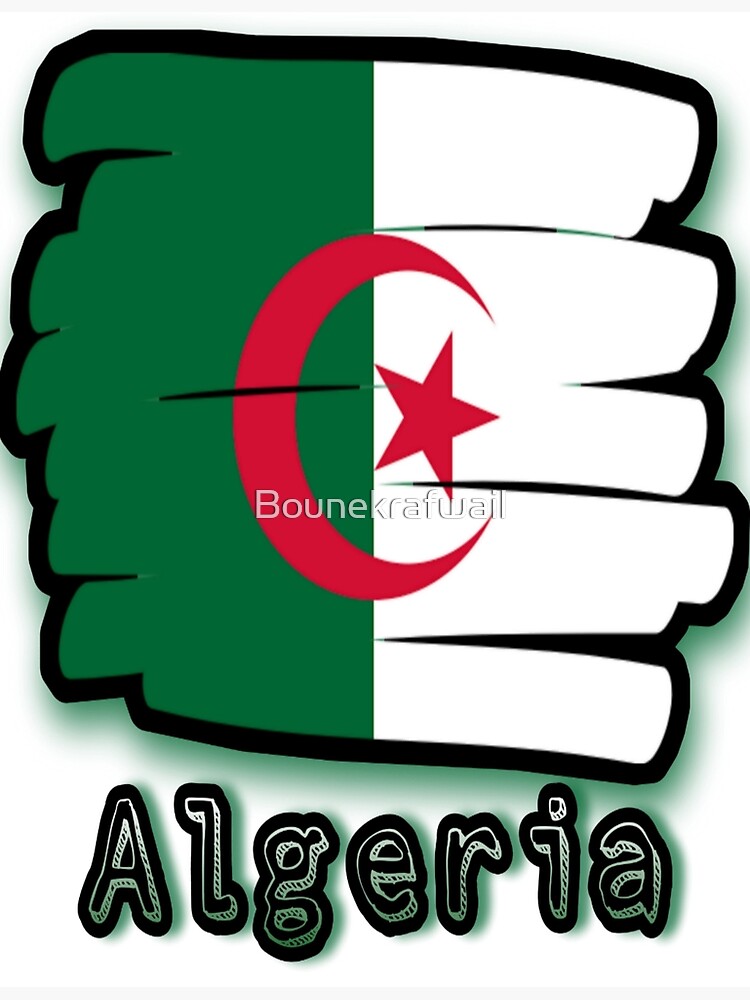 "Algeria Number #1 الجزائر " Poster for Sale by Bounekrafwail | Redbubble