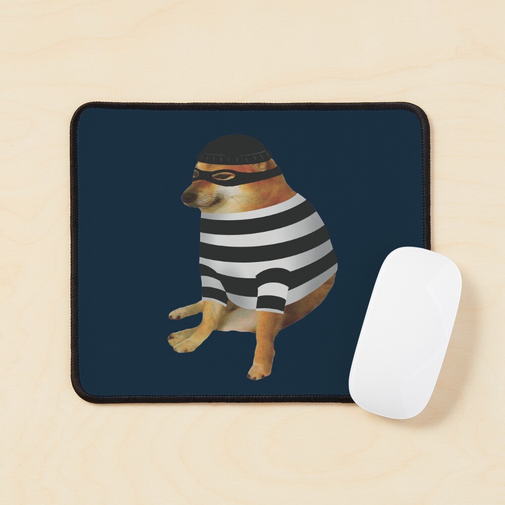 "Cheems Doge Robber" Sticker for Sale by DonatasSab | Redbubble