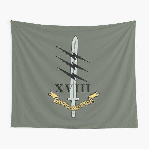 "18 (UKSF) Signal Regiment - British Army" Tapestry by wordwidesymbols ...