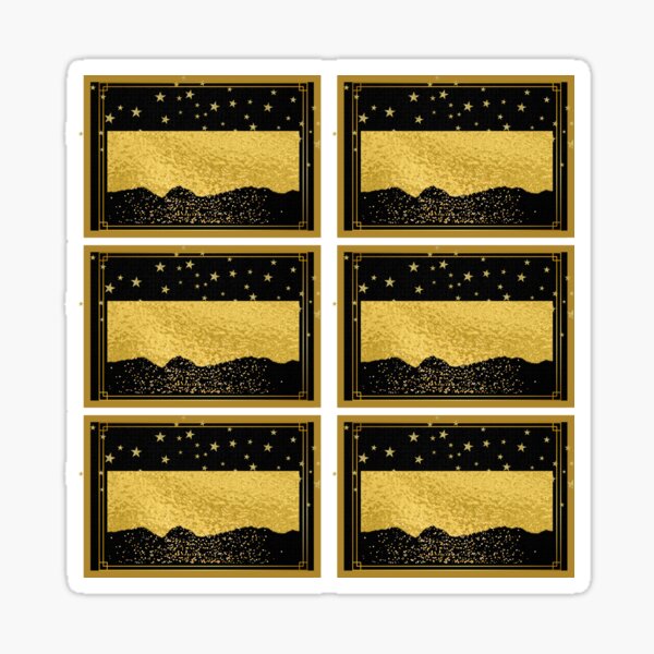 "Black and gold name " Sticker for Sale by Iram-designs | Redbubble