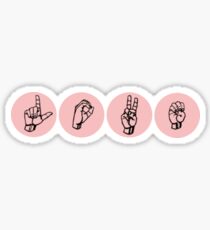 Sign Language: Stickers | Redbubble
