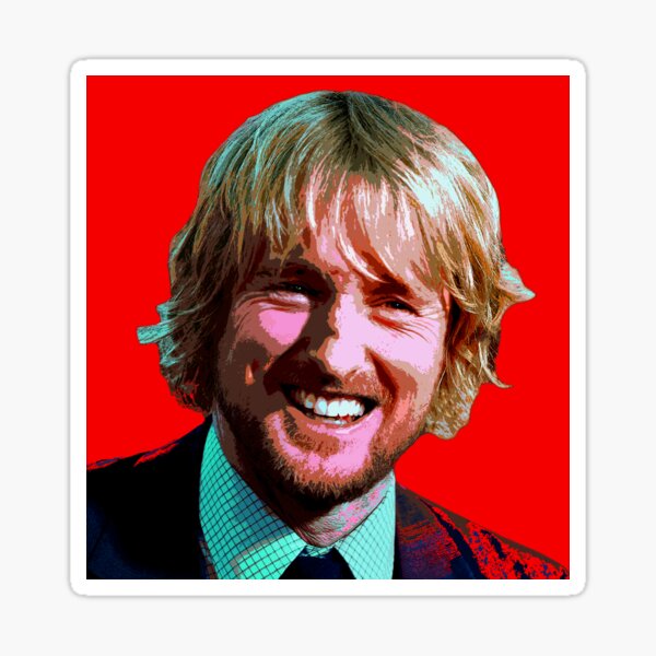 "owen wilson" Sticker by oryan80 | Redbubble
