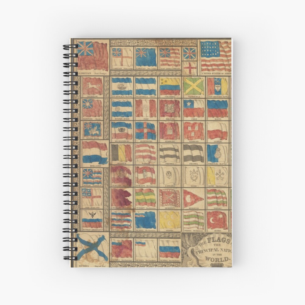"1837 flag chart - The Flags of The Principal Nations In the World ...