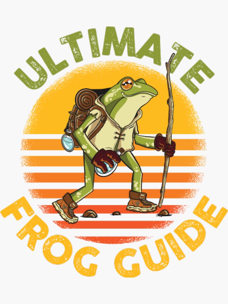 "Ultimate Frog Guide" Sticker for Sale by StopExciting | Redbubble