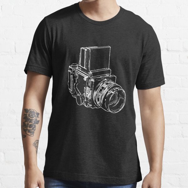 "Pro Medium Format Camera in White" T-shirt for Sale by Solotree ...