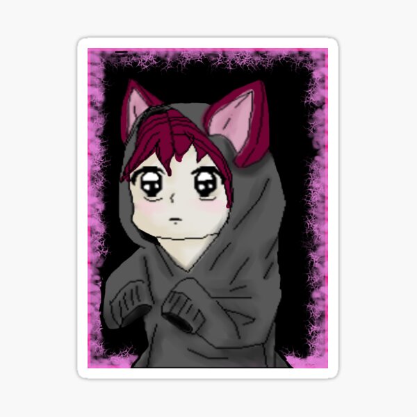 "cat girl" Sticker for Sale by ninjapenguin89 | Redbubble